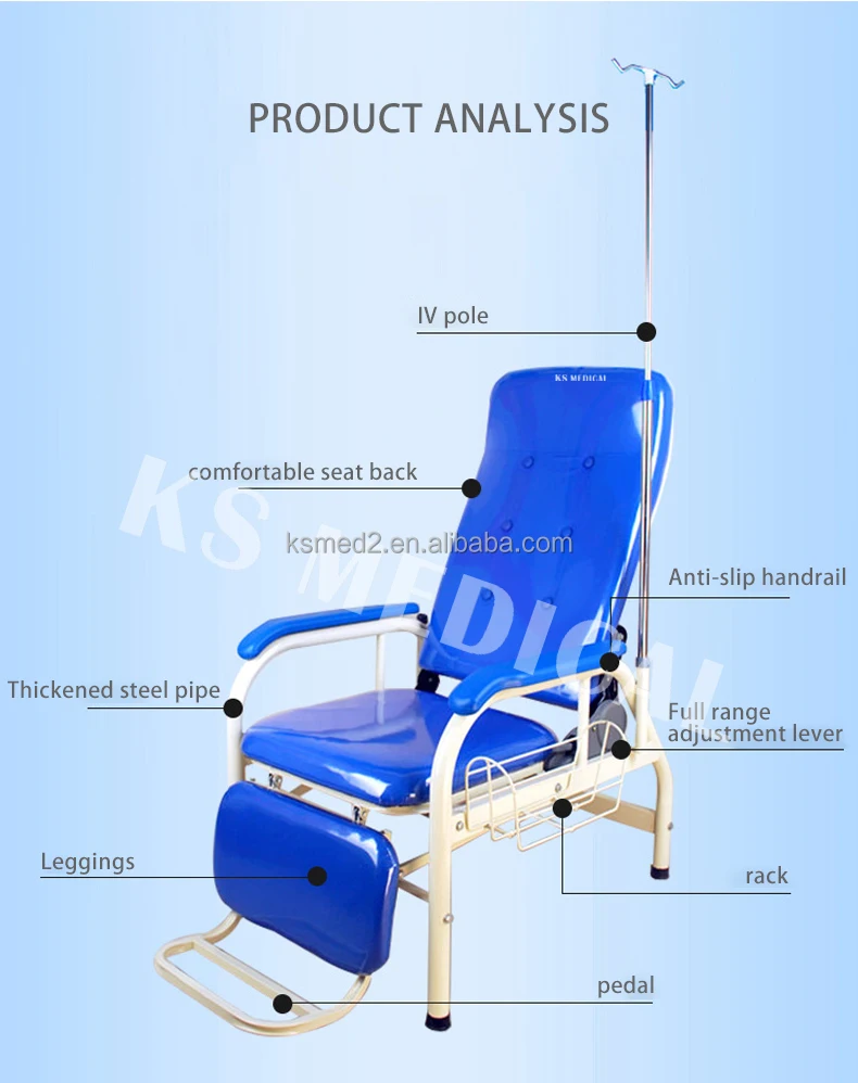 KSMED Transfusion Infusion Medical Recliner Sofa Chair KSM-HIC Single ...