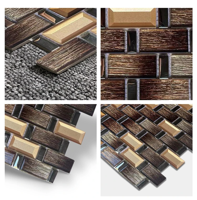 New Product Mosaique Laminated Rectangle Line Pattern Decoration ...