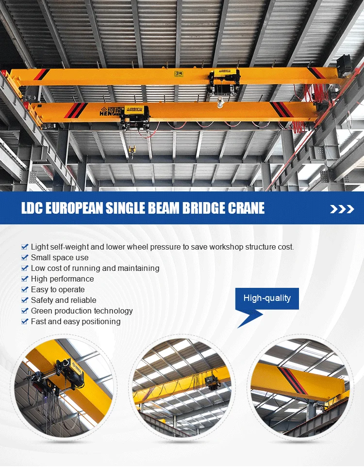 Ldc Model Euro Design Single Girder Overhead Crane A5 Inverter Control ...