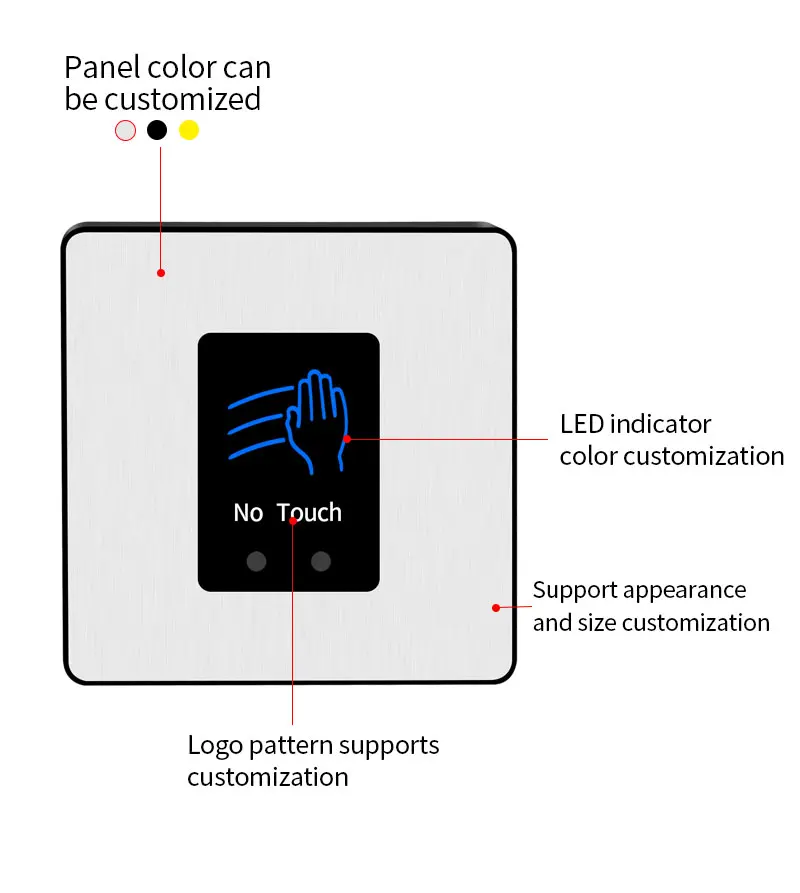 Touchless Infrared Sensor Exit Button Switch For Keyless Entry Door ...