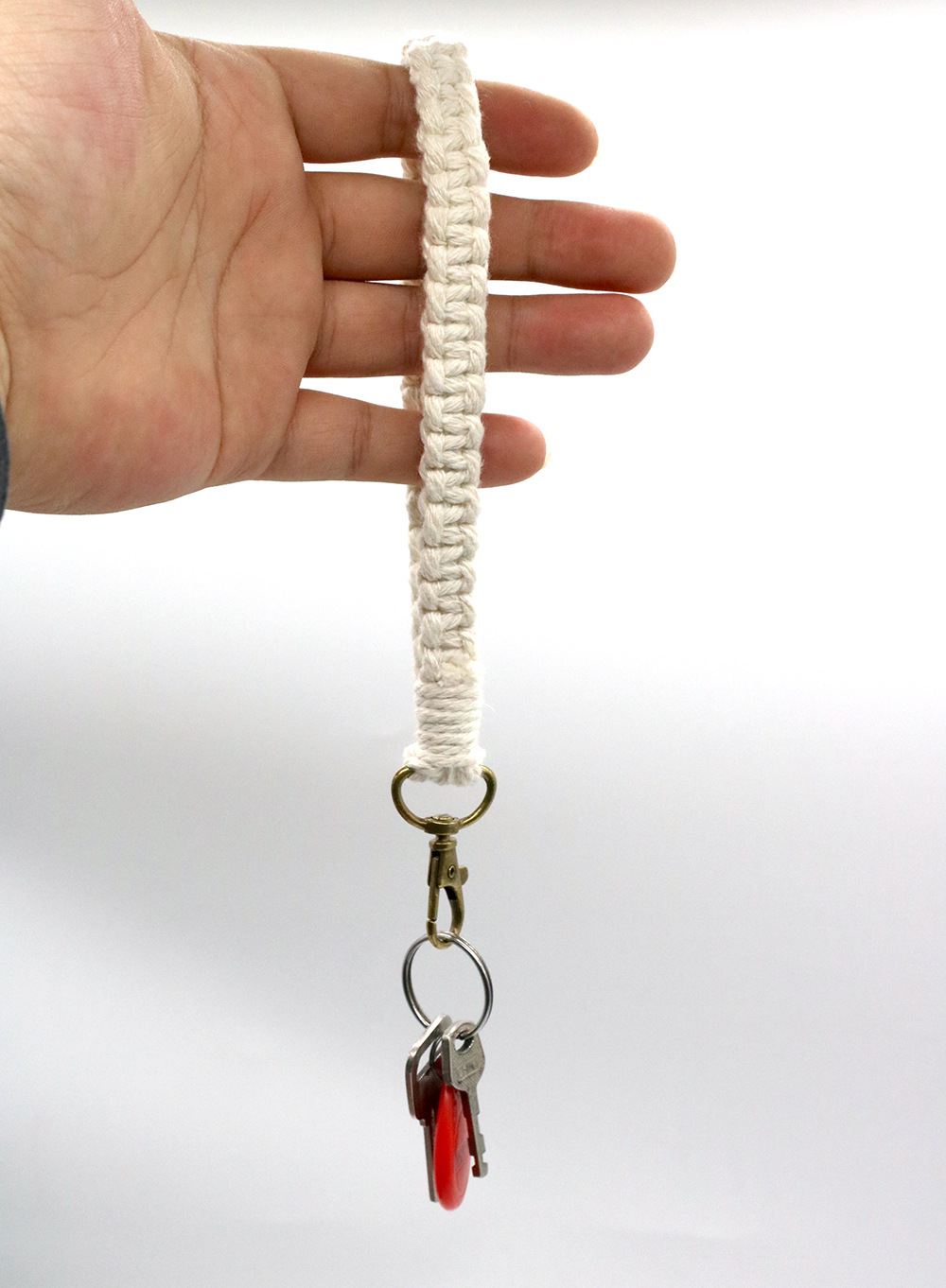 Rope Braided Colorful Macrame Tassel Keychain Craft Accessories ...