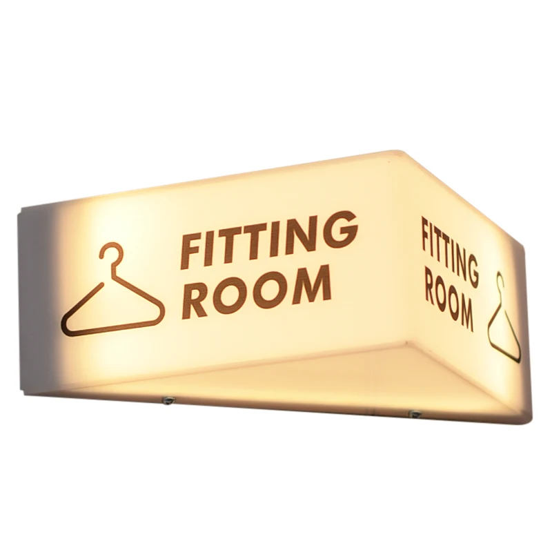Customized triangle door signs and acrylic advertising light boxes for ...