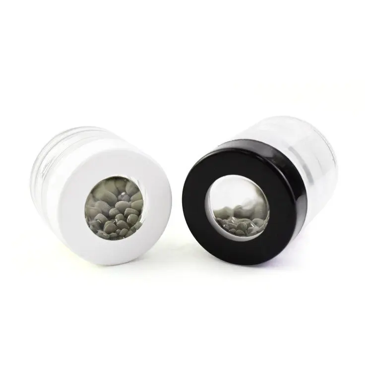 Child Resistant Transparent Glass Air Tight Storage Jars Magnifying ...