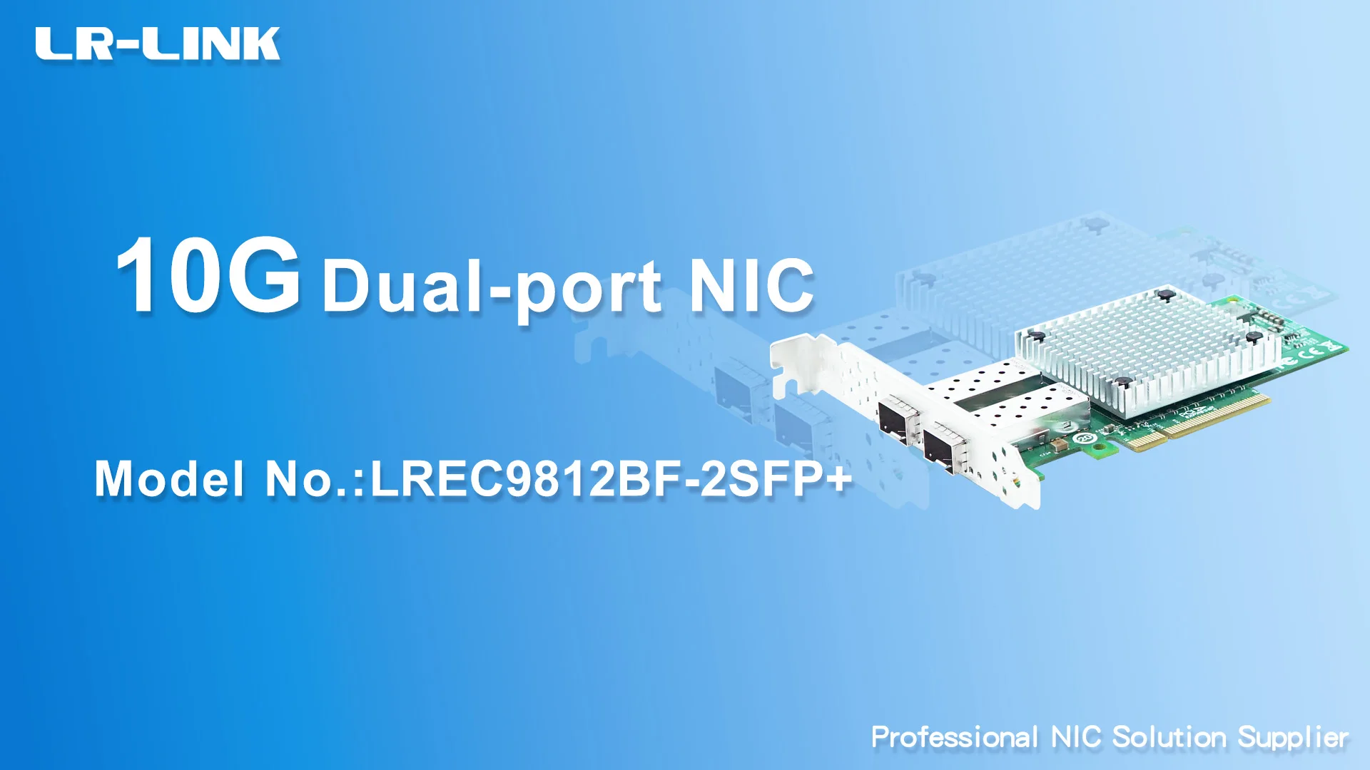 Lr-link Lrec9812bf-2sfp+ Pci Express V3.0 X8 10g Sfp+ Dual Port Intel X710-bm2 Ethernet Network ...