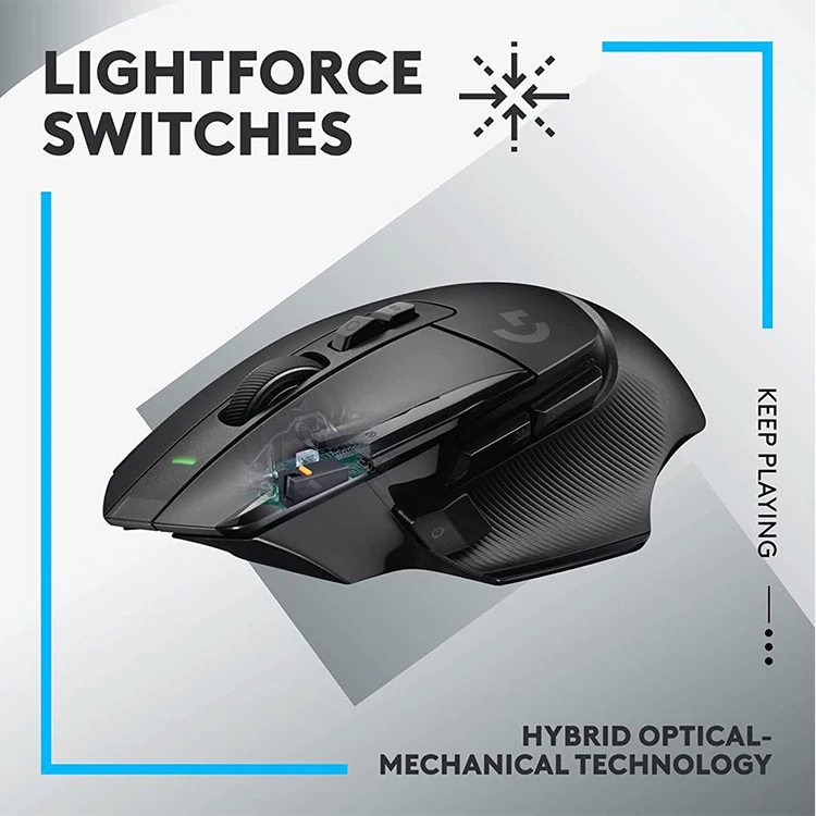 Ratón Inalámbrico Logitech G502 X LIGHTSPEED con Interruptores Híbridos ...