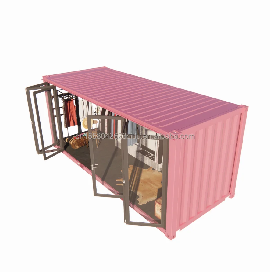 20ft Prefab Container Clothing Store - Modern & Durable