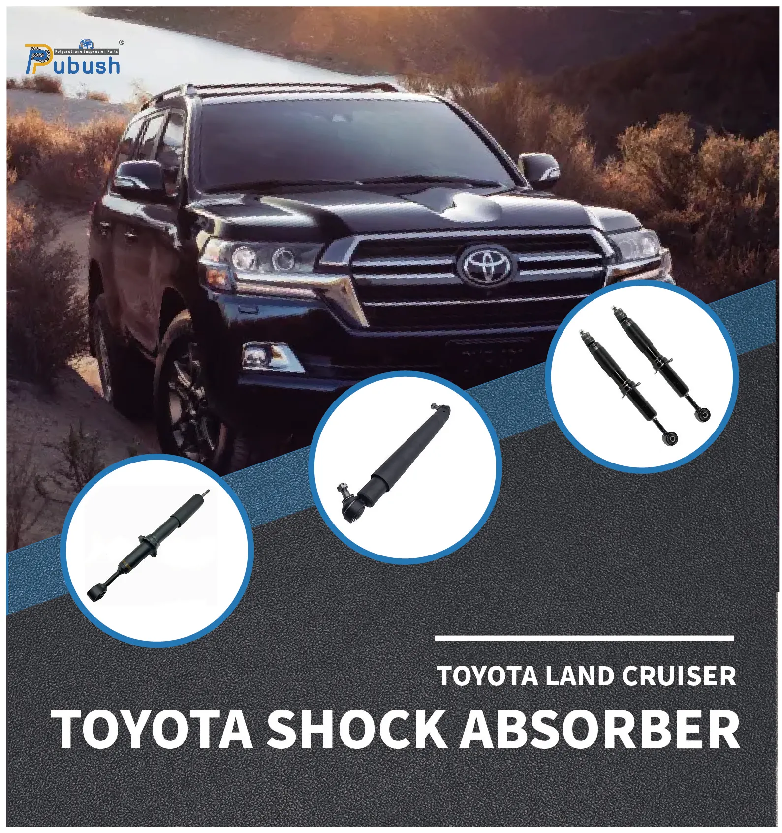High Performance Shock Absorbers for Toyota Land Cruiser