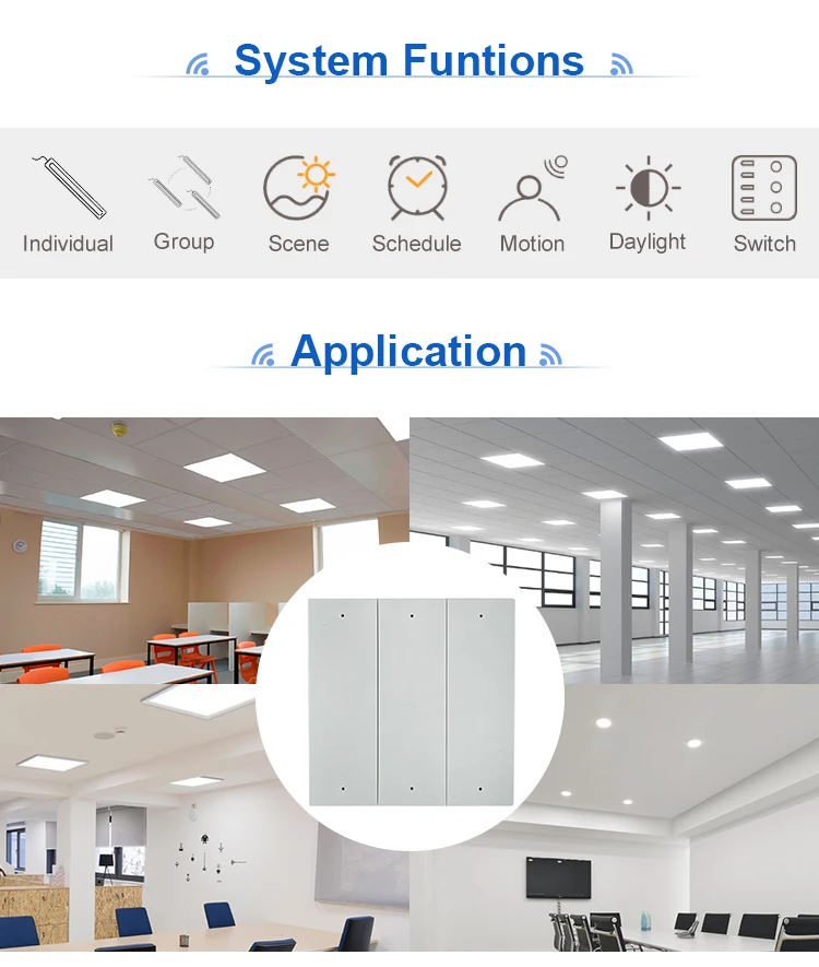DALI 2 HA1.2 6-button Scenarioes Wall Switch Led Touch Light Wireless ...