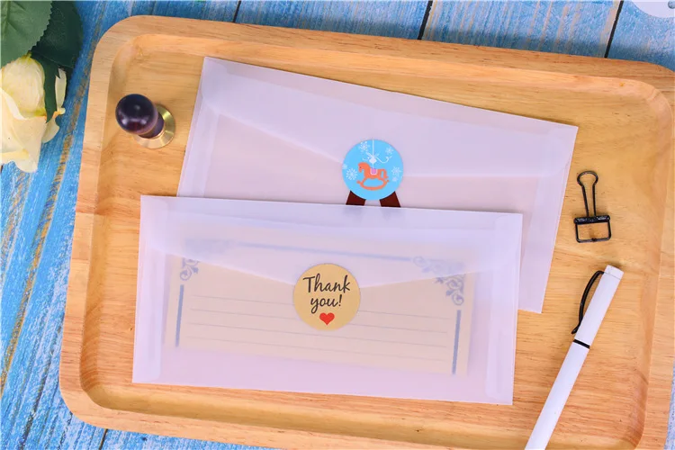 Wedding Invitation Envelope Custom Recyclable Translucent Glassine ...