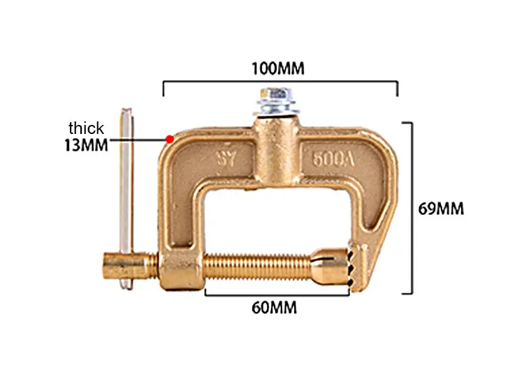 Type C All-Copper Grounding Clamps - Wholesale Available
