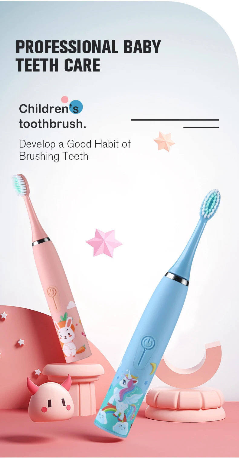 Waterproof Automatic Sonic Electric Vibrating Operated Children's ...