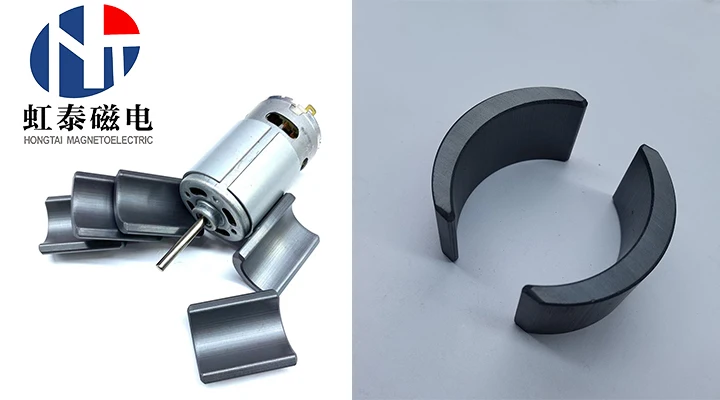 High Performance Wet Pressed Ferrite Tile Dc Motor Tile Motor Magneto ...