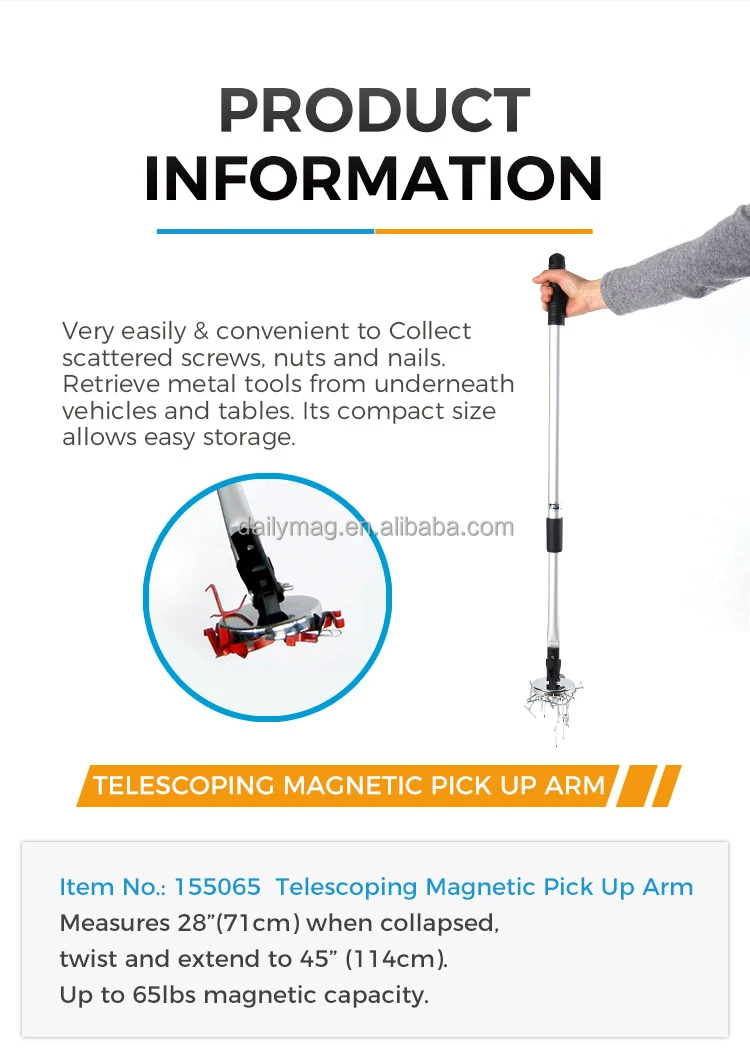 30Lbs Magnetic Pick up Tool Magnetic Separator Can Pick up Nails and ...