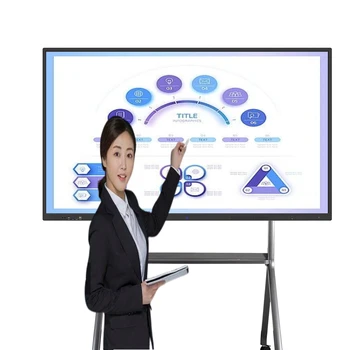 All In One Interactive Flat Panel Conference Interactive Panel 75 Inch Touch Screen Smart ...