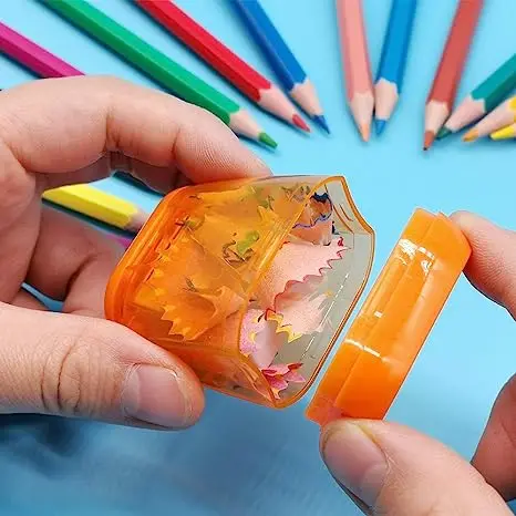 School Pencil Sharpener Custom 2 Holes Small Manual Pencil Sharpener ...
