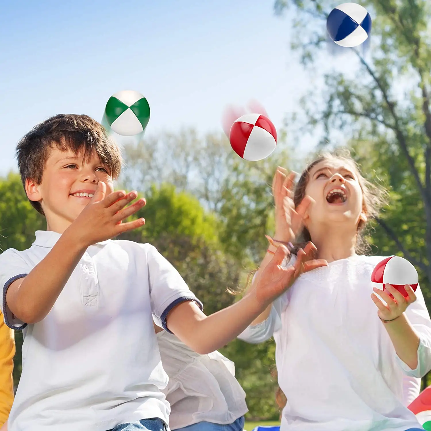 Factory Sale Custom Pu Bulk Bean Bag Colorful Juggling Ball Outdoors ...