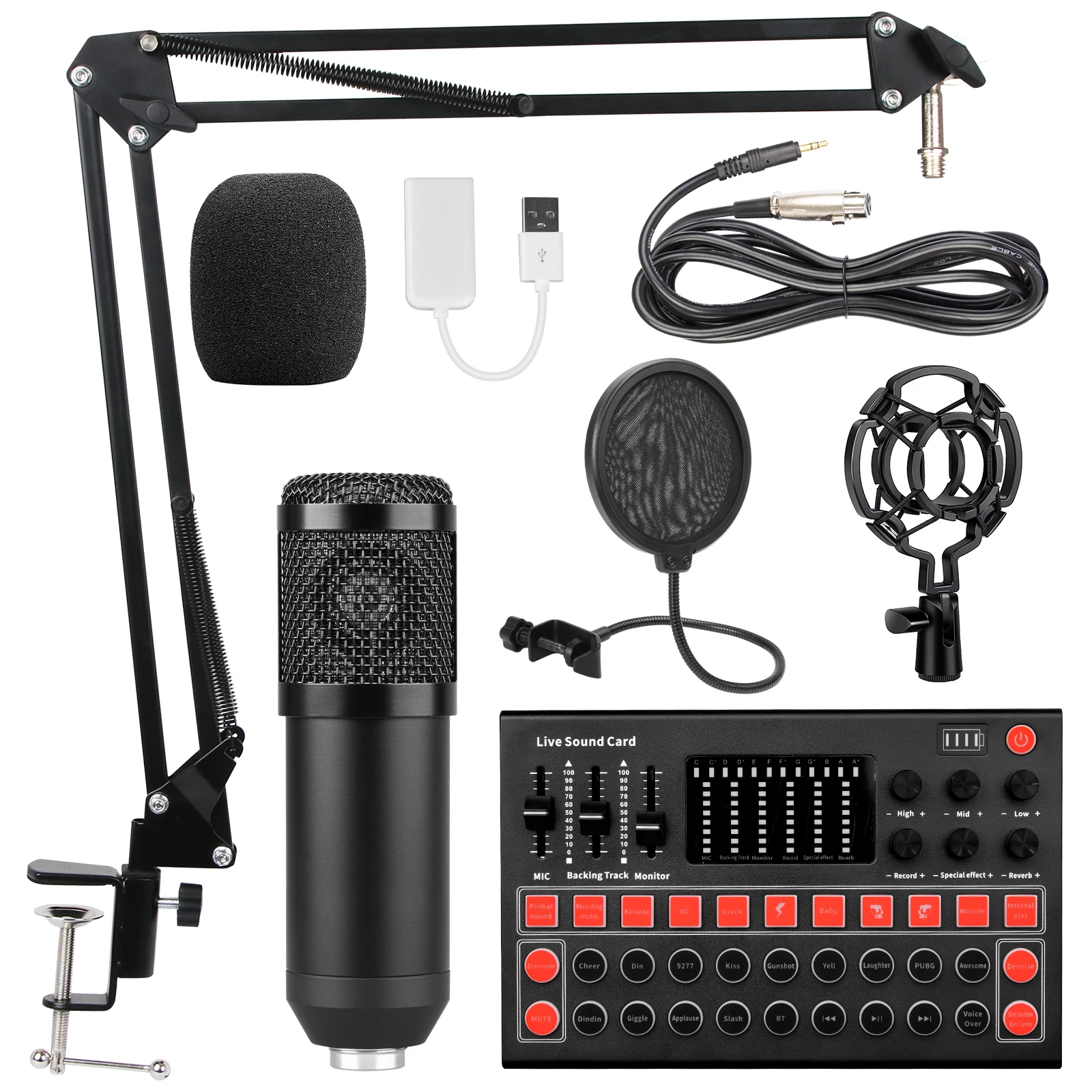 Biner BG4 Sound Card Audio Interface USB External Live Function ...