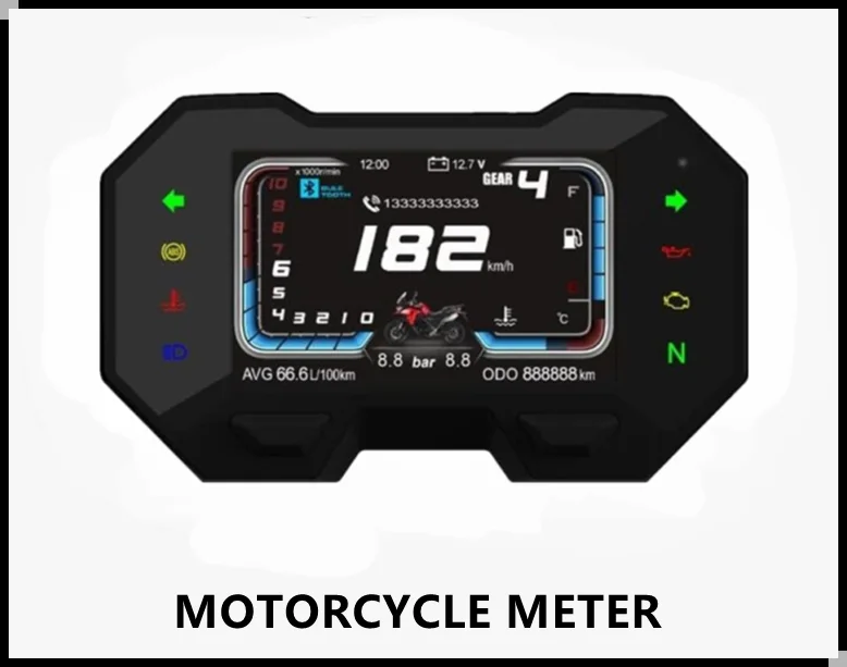 New Hot Sales Tft Display With Color Screen Motorcycle Dashboard ...