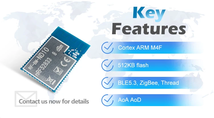 Multiprotocol Radio Frequency Module Based On Nordic Nrf52833 Soc ...