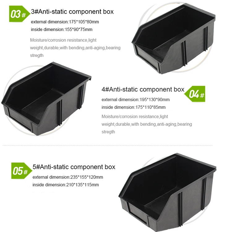 Conductive Container Trays with Deckel Fami Boxes for Mit ESDD ...