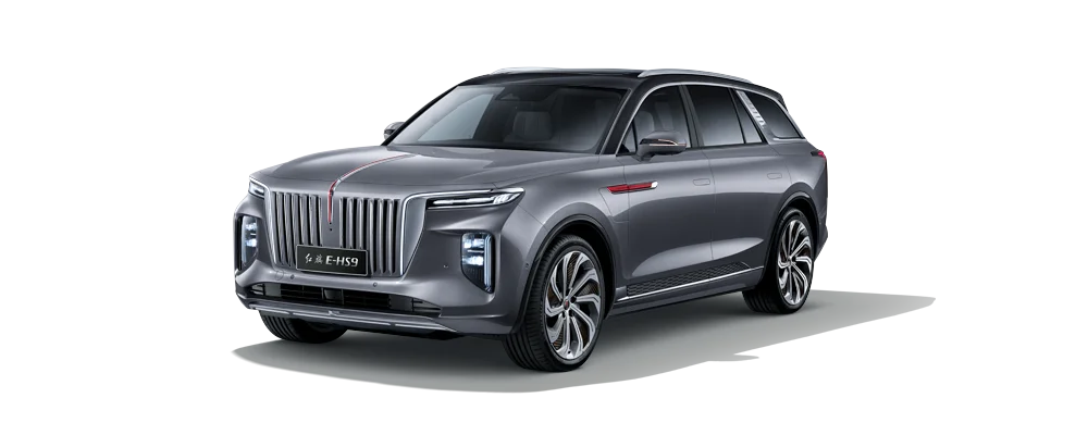 China 2022 Hongqi EHS9 Black/Snowy Mountain White New Energy Vehicle ...