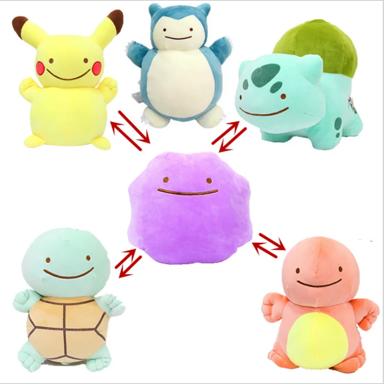 In Stock 8 Design 25cm Ditto Reversible Ditto Plush Toy Pokemoned ...