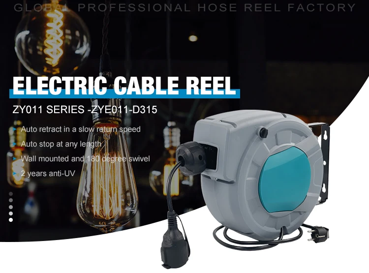 Extension Cord Reels Retractable 220v Power Cord Reel - Buy Industrial ...