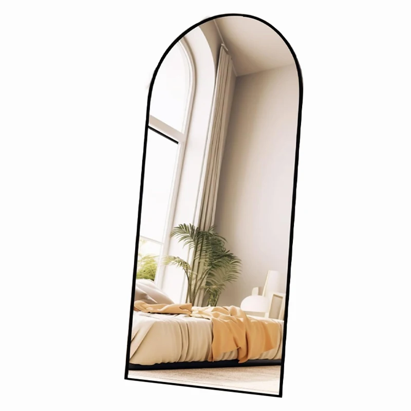 Modern Full-body Arched Floor Mirror For Bedroom & Living Room Glass ...