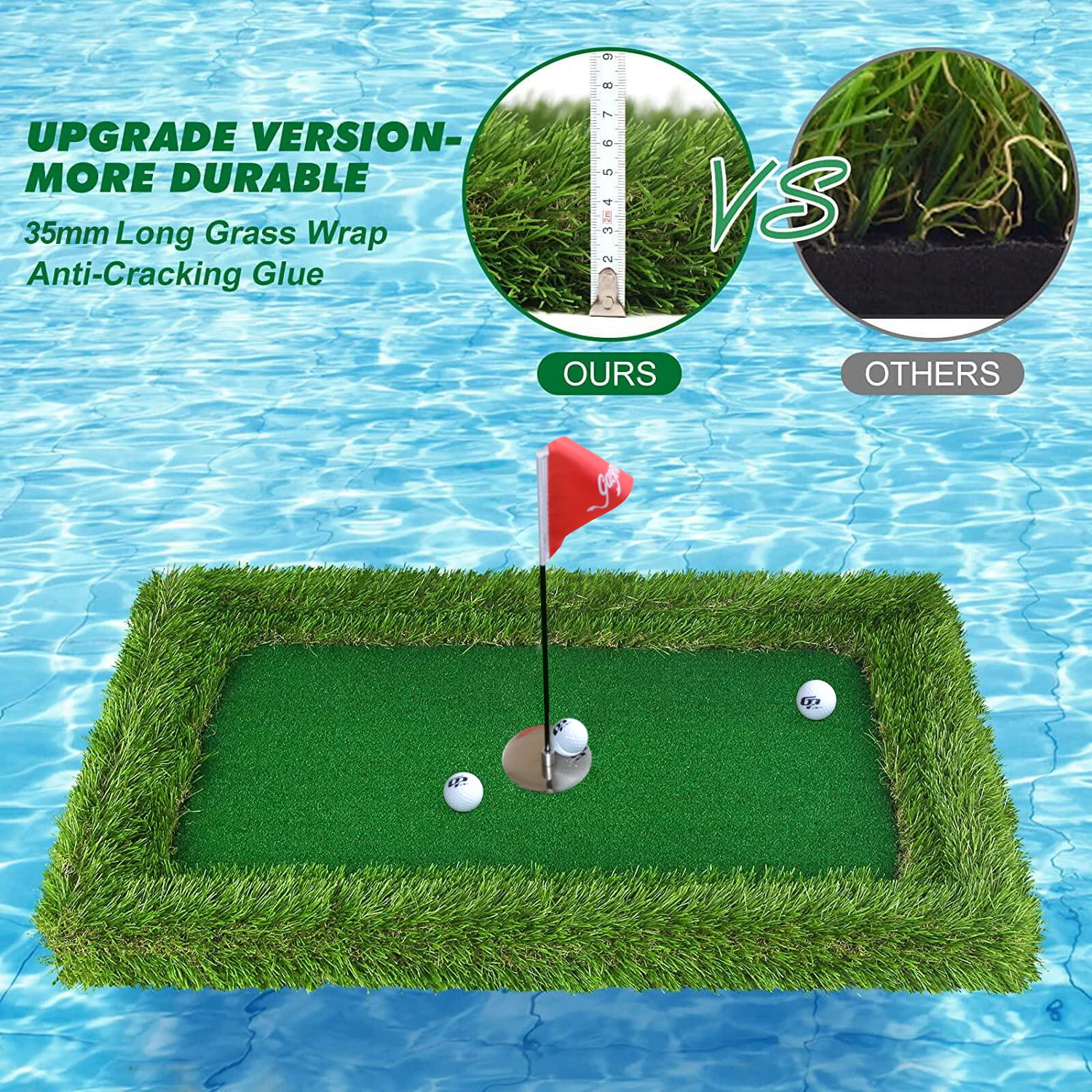Pool Chipping Green - Floating Golf Game for Backyard Fun