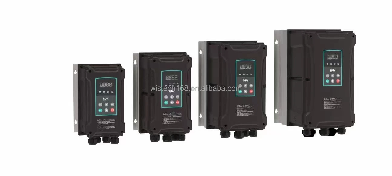 Eura Drives E2400 IP55 Enclosure Frequency Inverter 1PH 220V AC Drive 1 ...