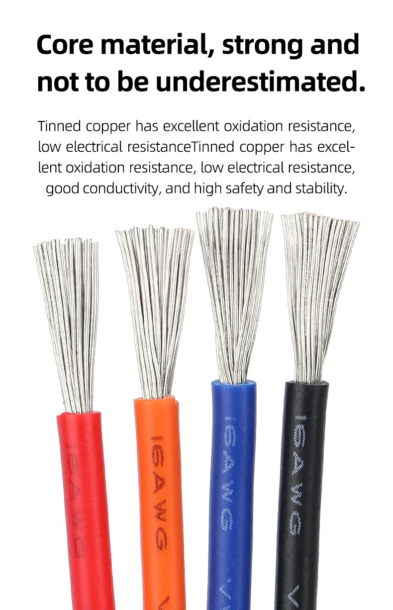 1007 26AWG Signal Cable - Tinned Copper Wire with PVC Insulation