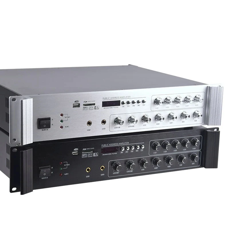 80w 120w 2u Professional Speaker Amplifier Emergency Broadcast Power ...