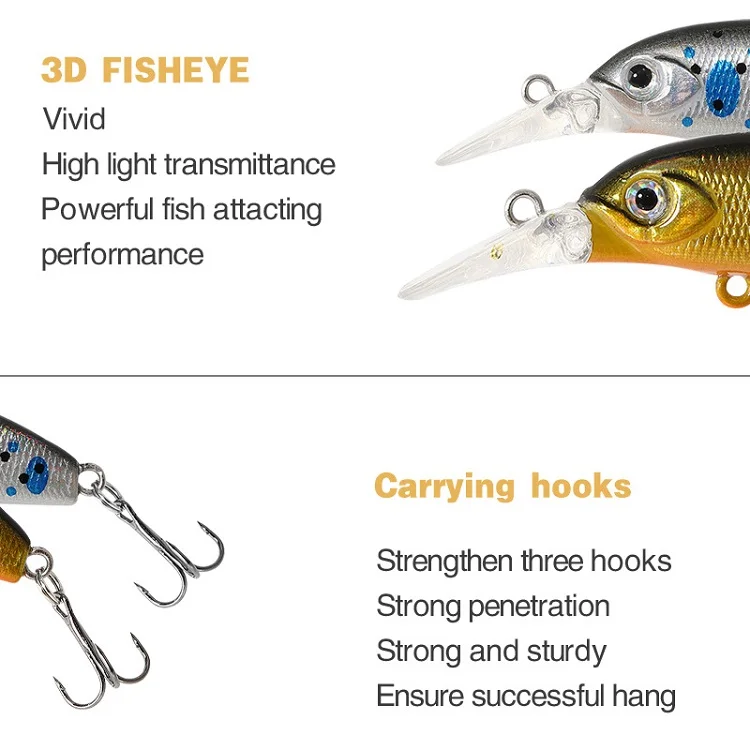 Wholesale Full Swimimg Layer Submerged Minnow 37mm 3g Best Hard Plastic ...