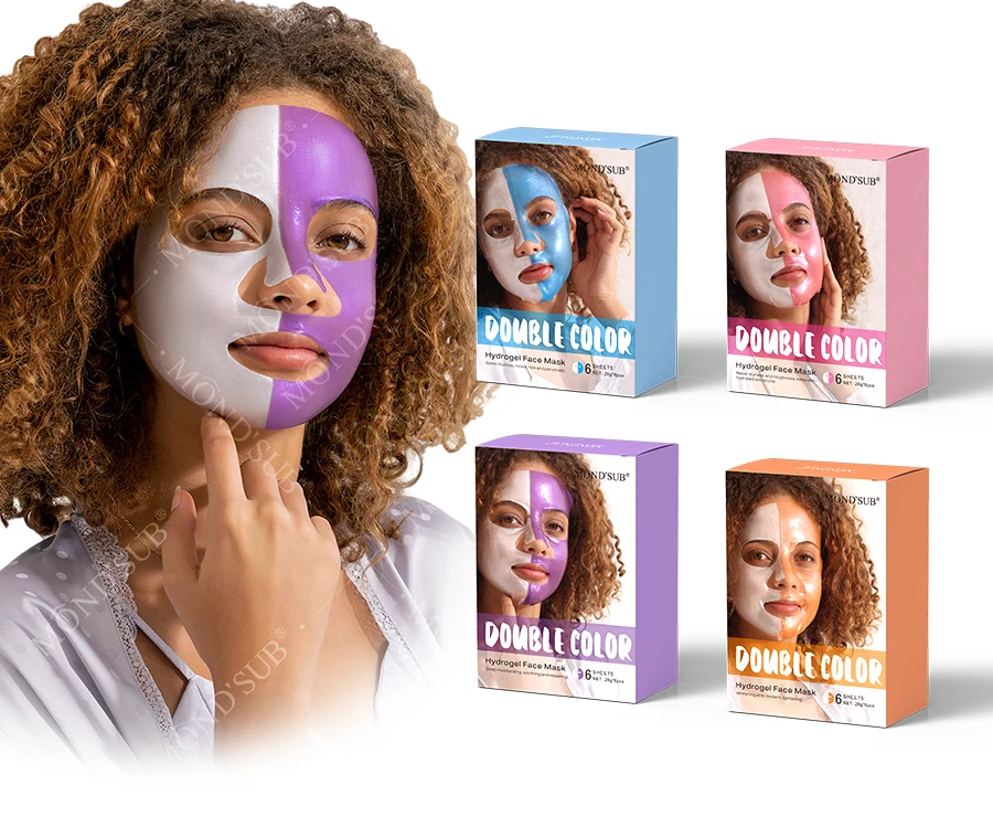 Korean Colorful Hydro Jelly Sheet Facial Mask Moisturizing Rainbow ...