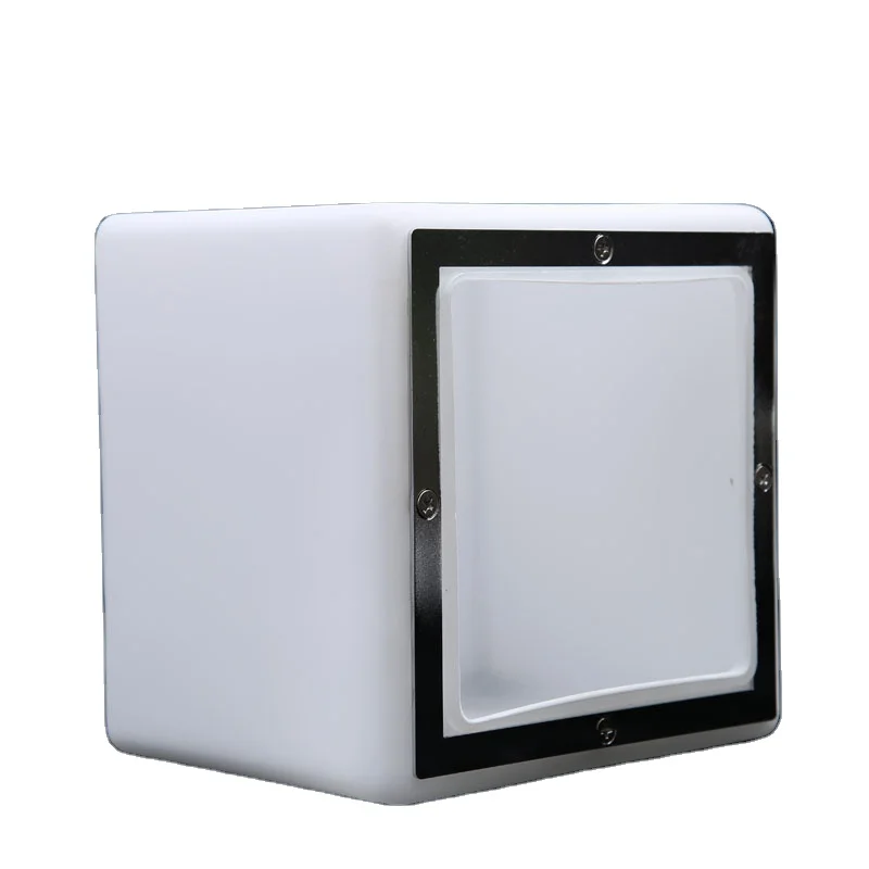 White Square Glass Shade Opal Matt Etched Cube Glass Light Shade For ...