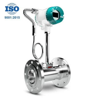 Vortex Flow Meter Flange/clamp On Connection 4-20ma Output Steam High Pressure - Buy Gas Flow ...