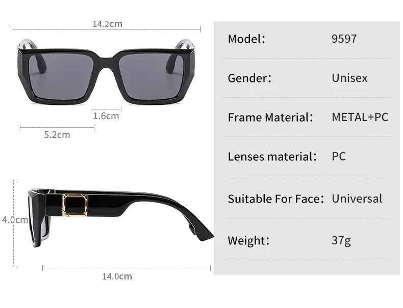 Outu's New Color Blocking Box Sunglasses Are Suitable For Men And Women ...