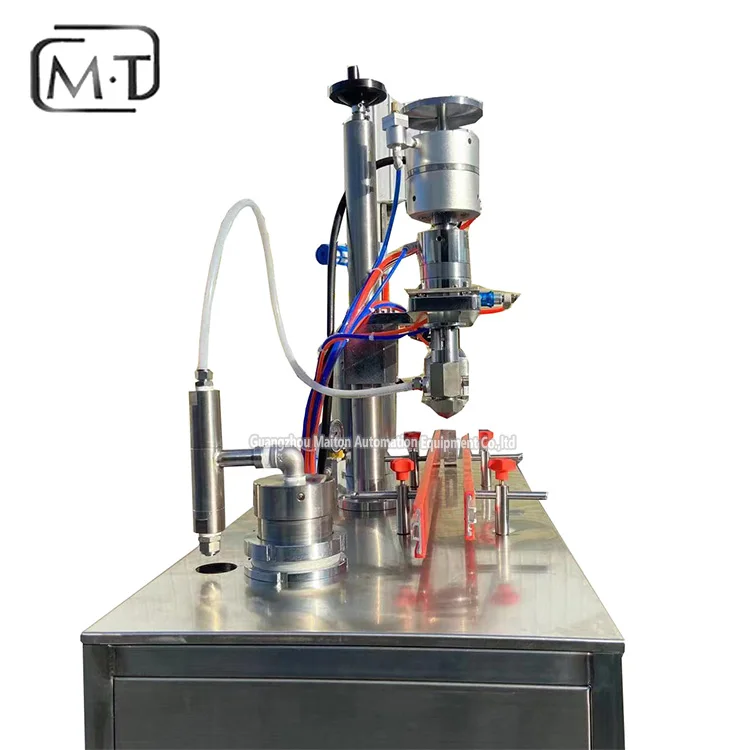 Semi Automatic Bov Aerosol Spray Paint Can Filling Machine