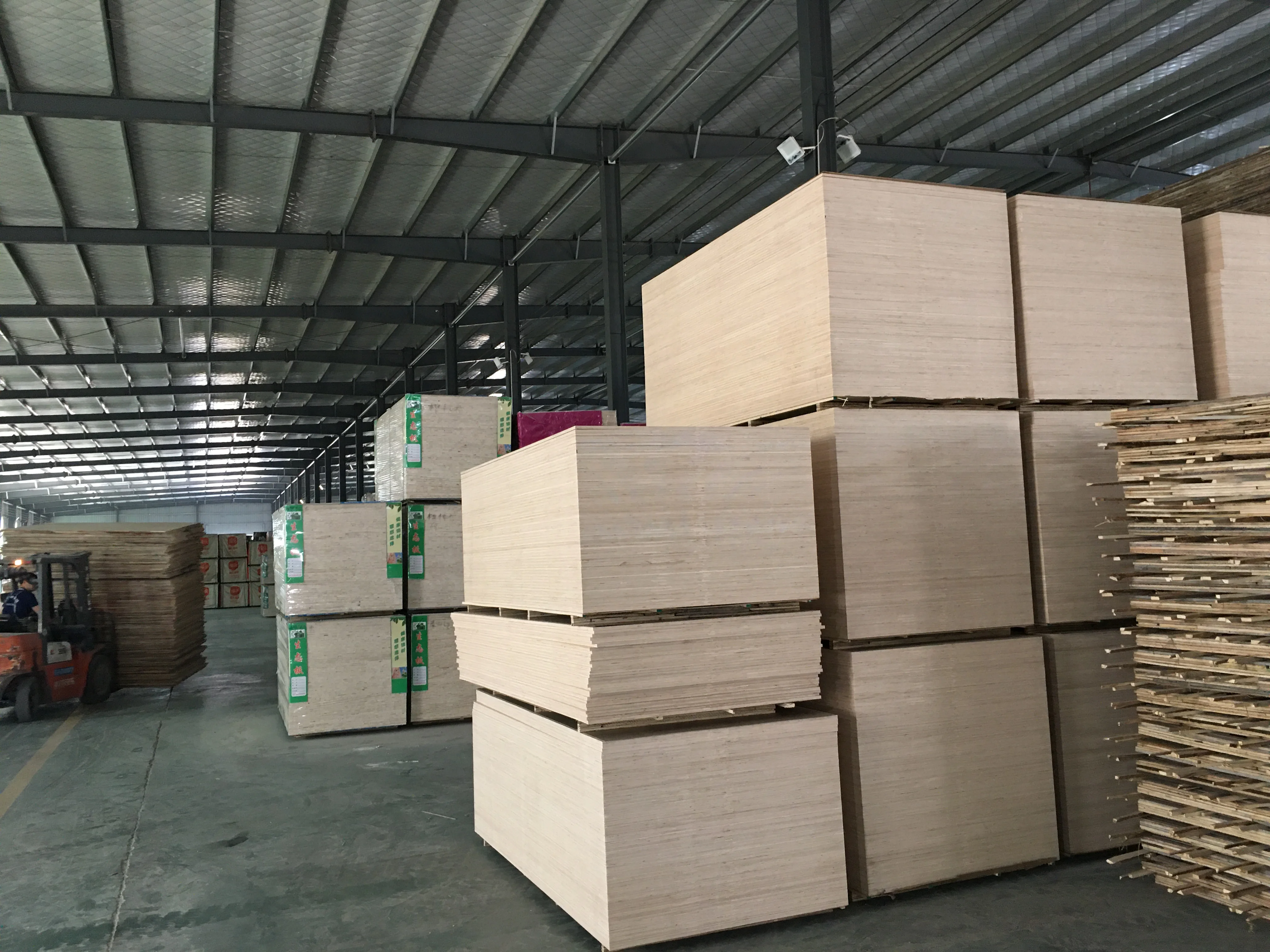 White Oak Faced Melamine Laminated Plywood Kitchen Panel