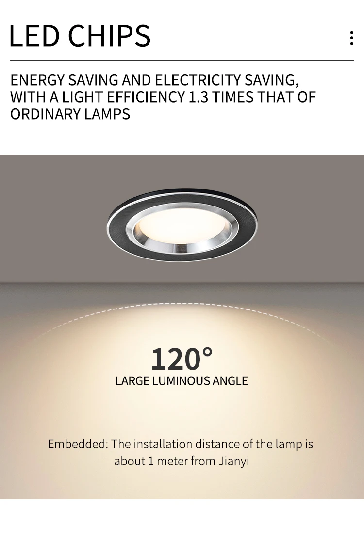 Round Ceiling Panel Light Recessed Downlight Led Dimmable Hotel Small Downlight - Buy Star ...