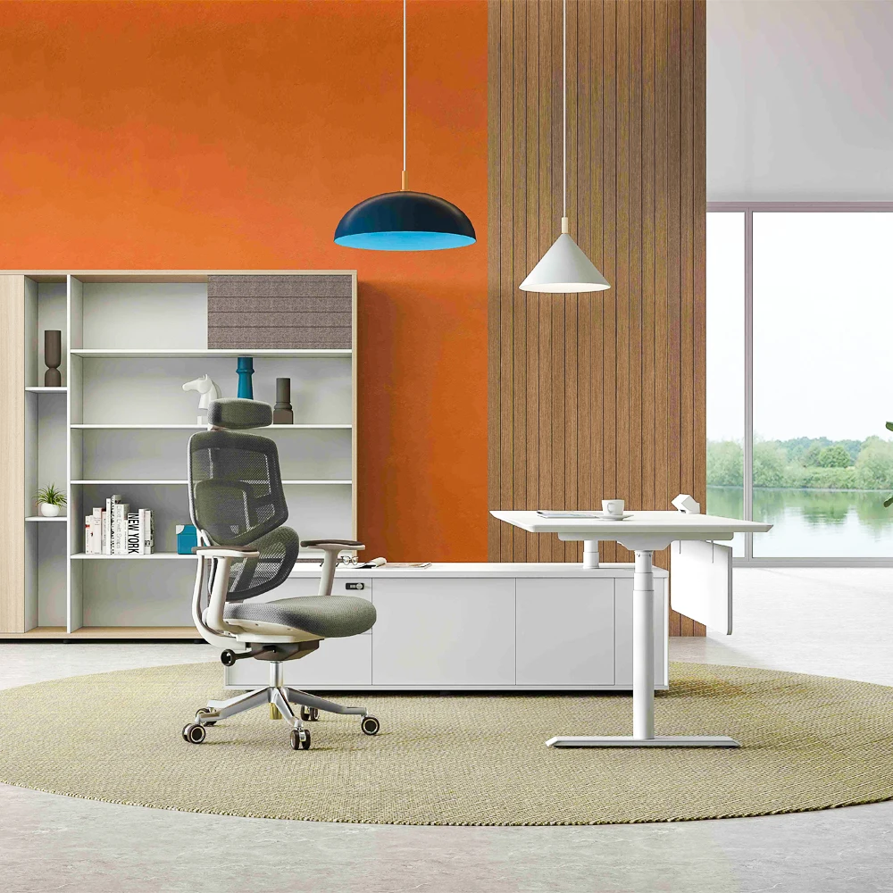 Luxury Modern L Shape Director Manager Ceo Lift Table Office Furniture ...