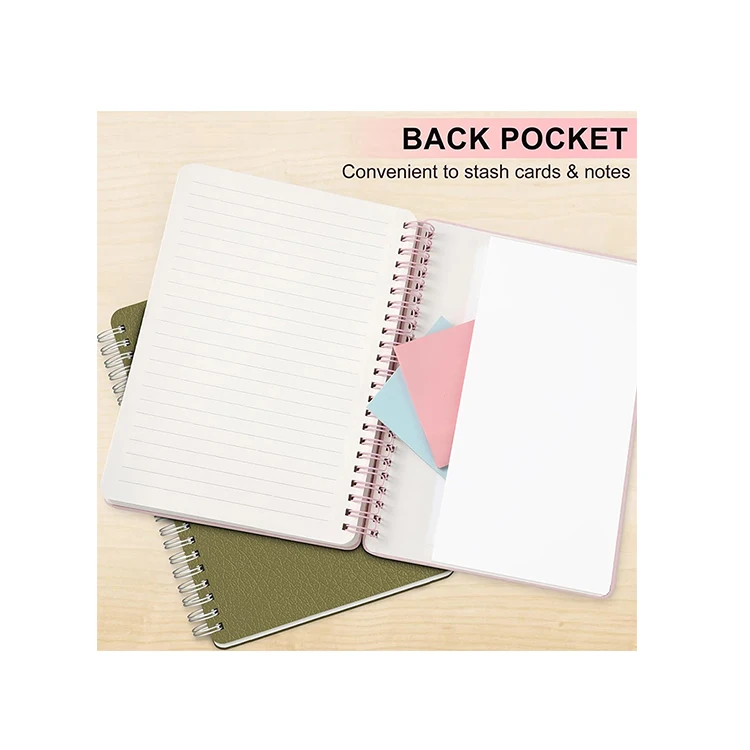 Supplier Custom Planner Dual Spiral Binding Diary PU Leather Notebook ...