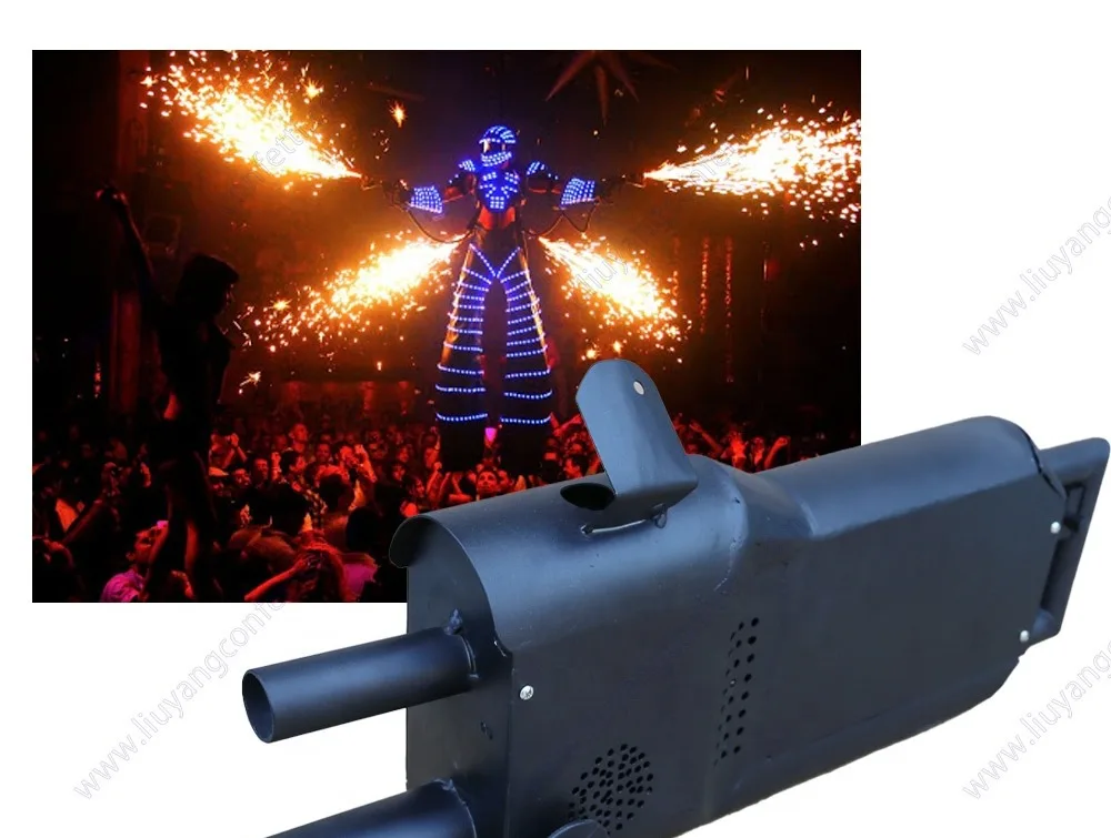 Stage Firing Ice Titanium Powder Sparkle Event Sparkler Pyro Gun Party ...