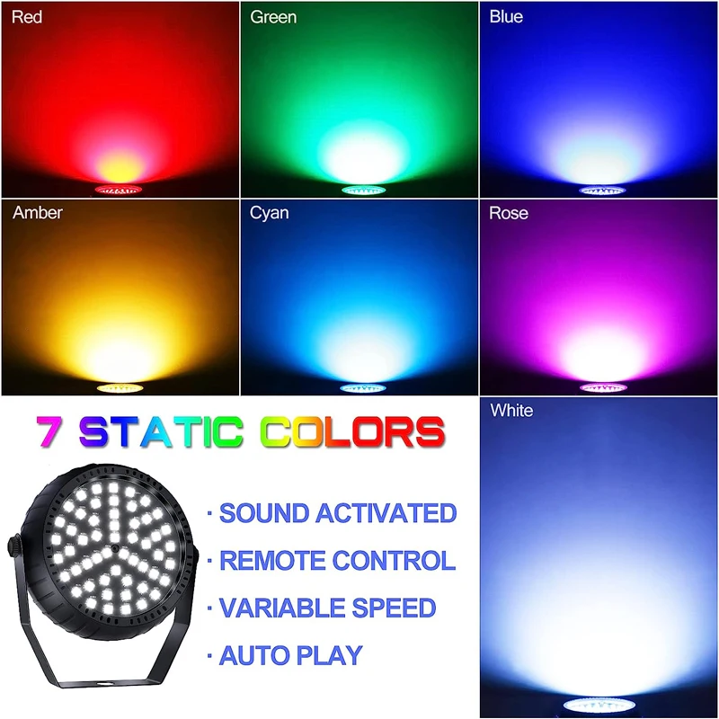Rgb Led Mini Strobe Light 3in1 54*0.2w With Remote Controller Auto ...