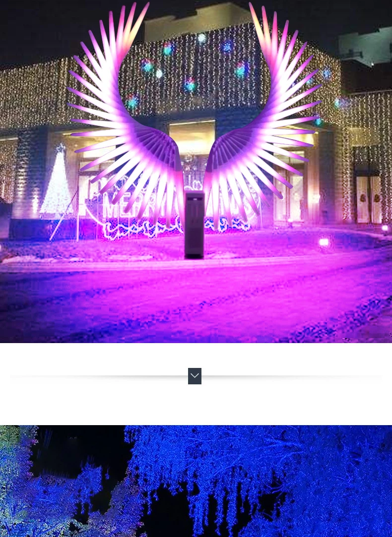 3D Custom LED Modeling Angel Wing Shape for Outdoor Lights
