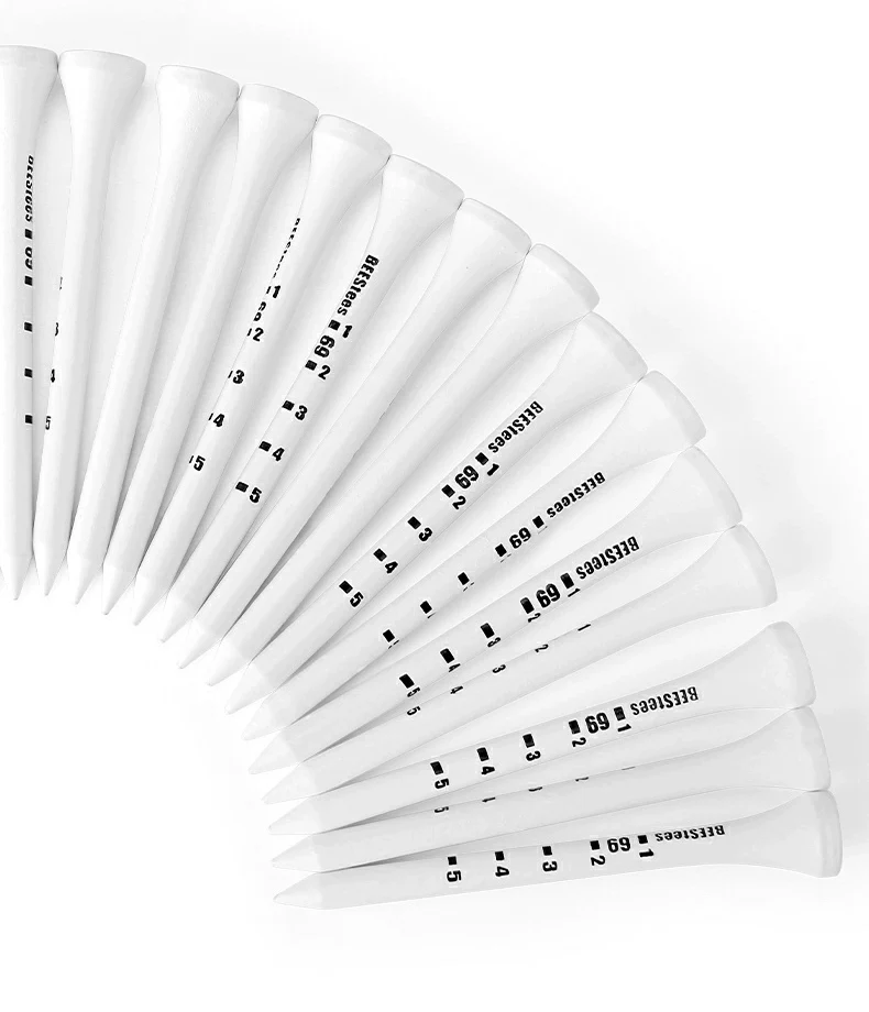 PGM QT029 30pcs one box white golf tees custom logo wood golf tee with ...