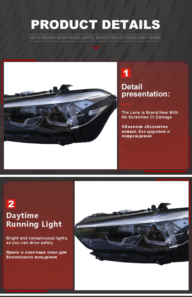 Madaur Original Car Auto Front Led Headlight For Bmw X5 G05 X6 G06 2019 ...