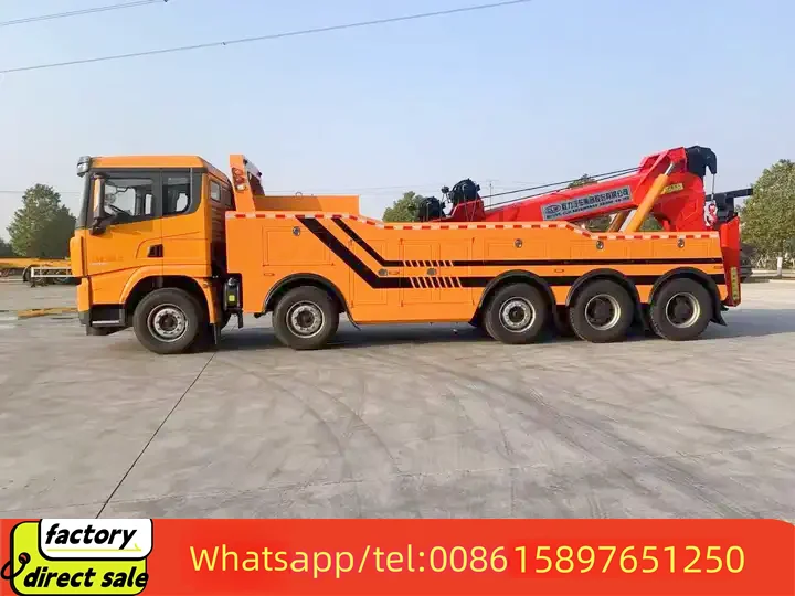 Manufacturer 5 Axle 6 Axle 80ton Towing Wrecker Truck Pulling Accident ...