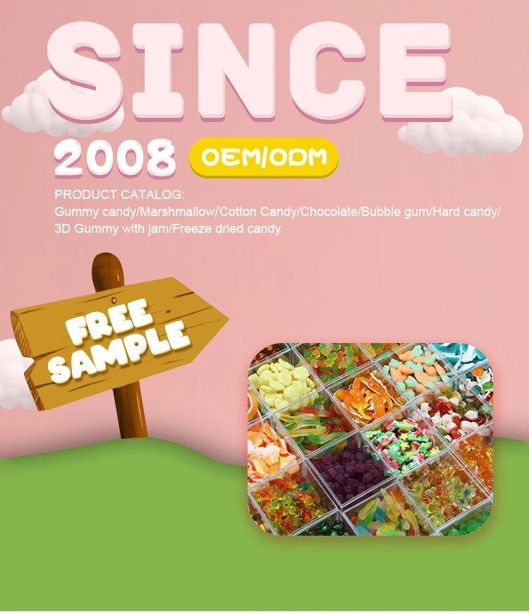 Factory Customized Private Label High Quality Chewy Sweet Gummy Candy ...