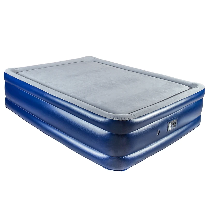 Flocking Pvc Plane Mattress Sponge Inflatable Bed Double Electric Air ...